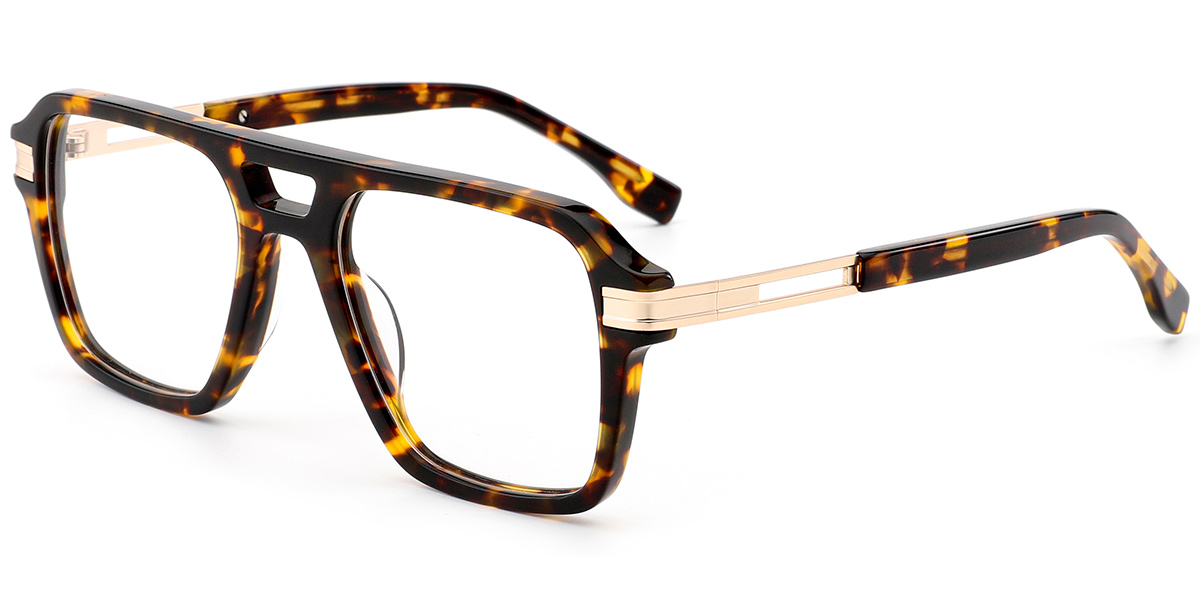 Wholesale Acetate Mixed Material Aviator Frame